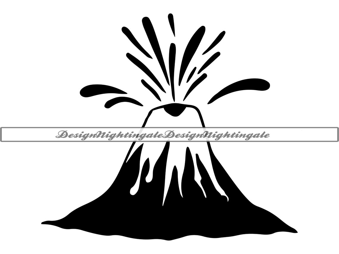 Volcano 2 SVG Erupting Volcano SVG Lava SVG Volcano - Etsy