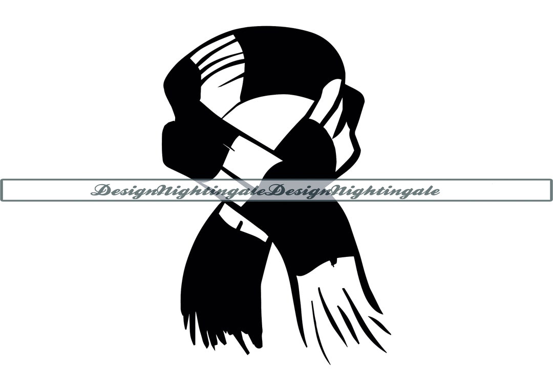 Scarf 3 SVG, Striped Scarf SVG, Scarf Clipart, Scarf Files for Cricut ...