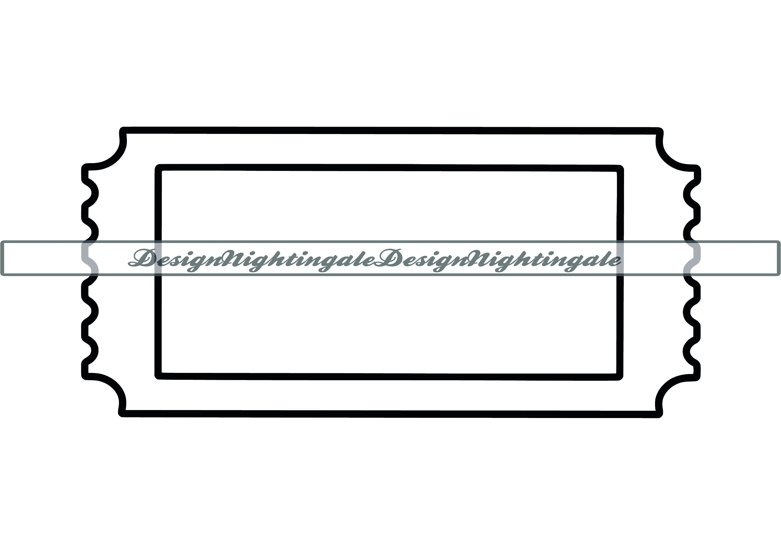 Ticket Outline #2 SVG, Ticket SVG, Raffle SVG, Prize Svg, Party Svg ...