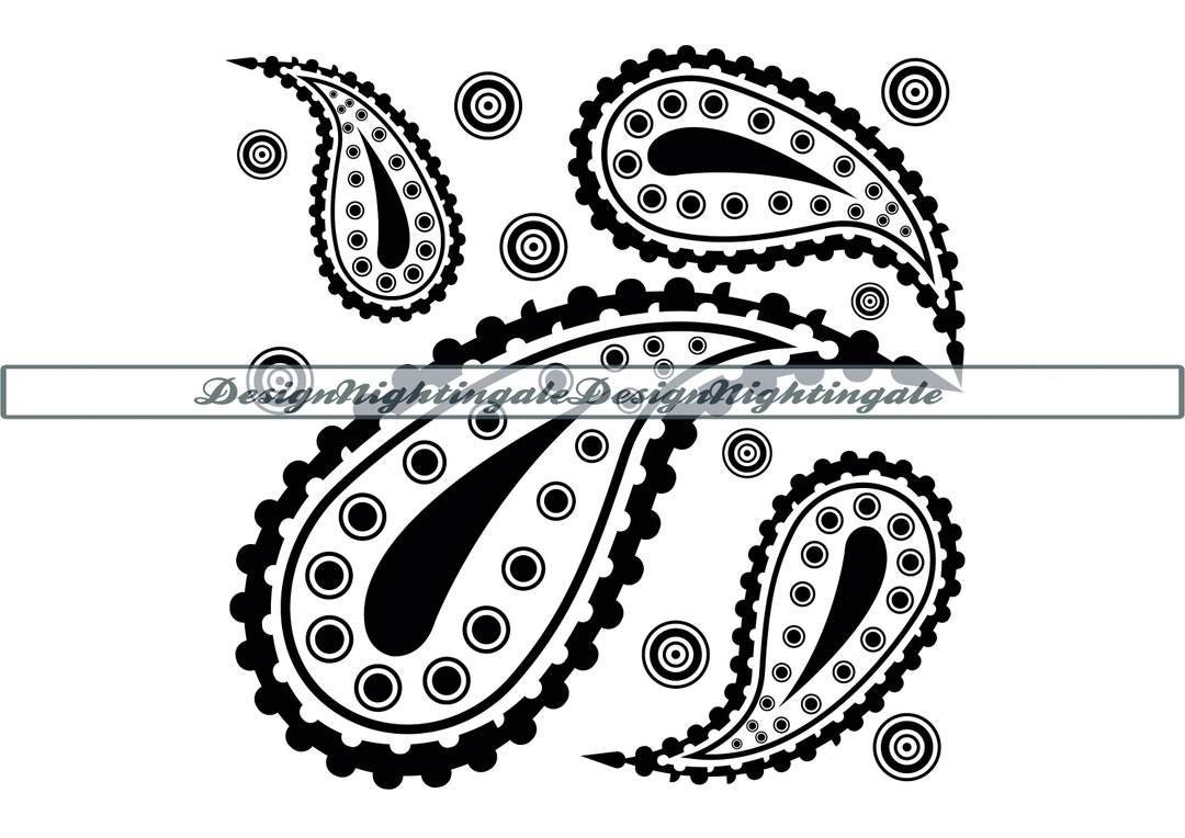 Bandana Pattern #3 SVG, Paisley Pattern SVG, Seamless Bandana Pattern ...