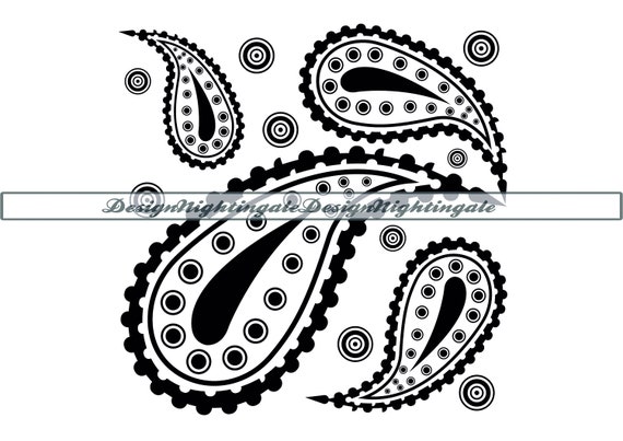 Bandana Pattern Clipart Black And White