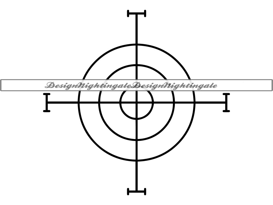 Rifle Scope #3 SVG, Crosshair Target SVG, Rifle Sight SVG, Hunting ...