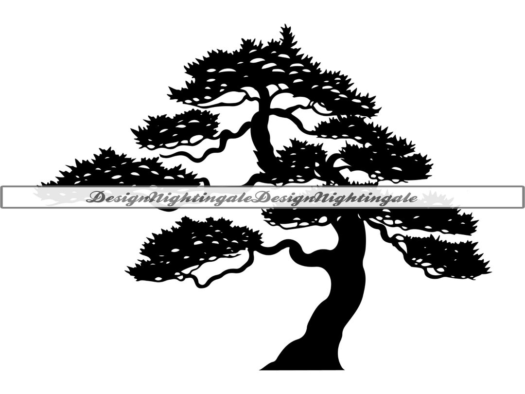 Bonsai Tree SVG, Bonsai Tree Silhouette SVG, Bonsai Tree Clipart, Files ...