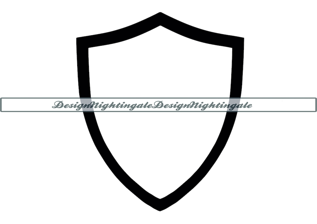 Shield Outline SVG, Defense Clipart (digital Files) - Etsy