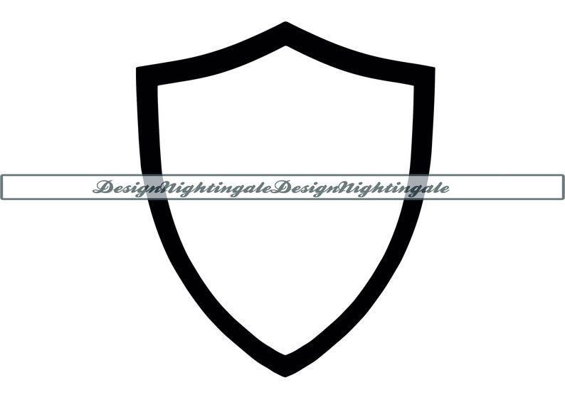 Shield Outline SVG, Defense Clipart (digital Files) - Etsy