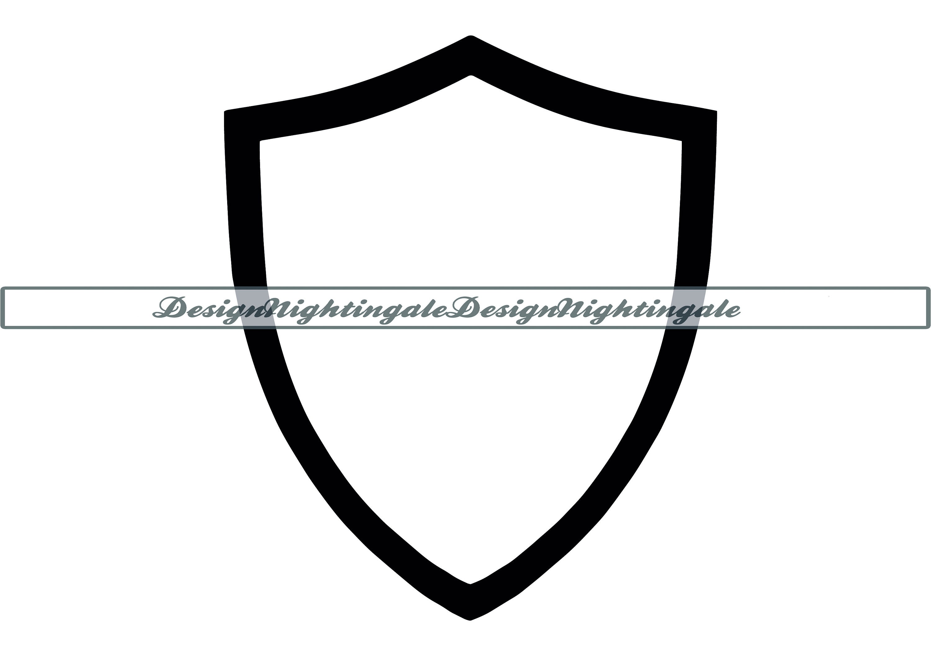 Shield Outline SVG, Shield SVG, Defense SVG, Armor Svg, Shield Clipart ...