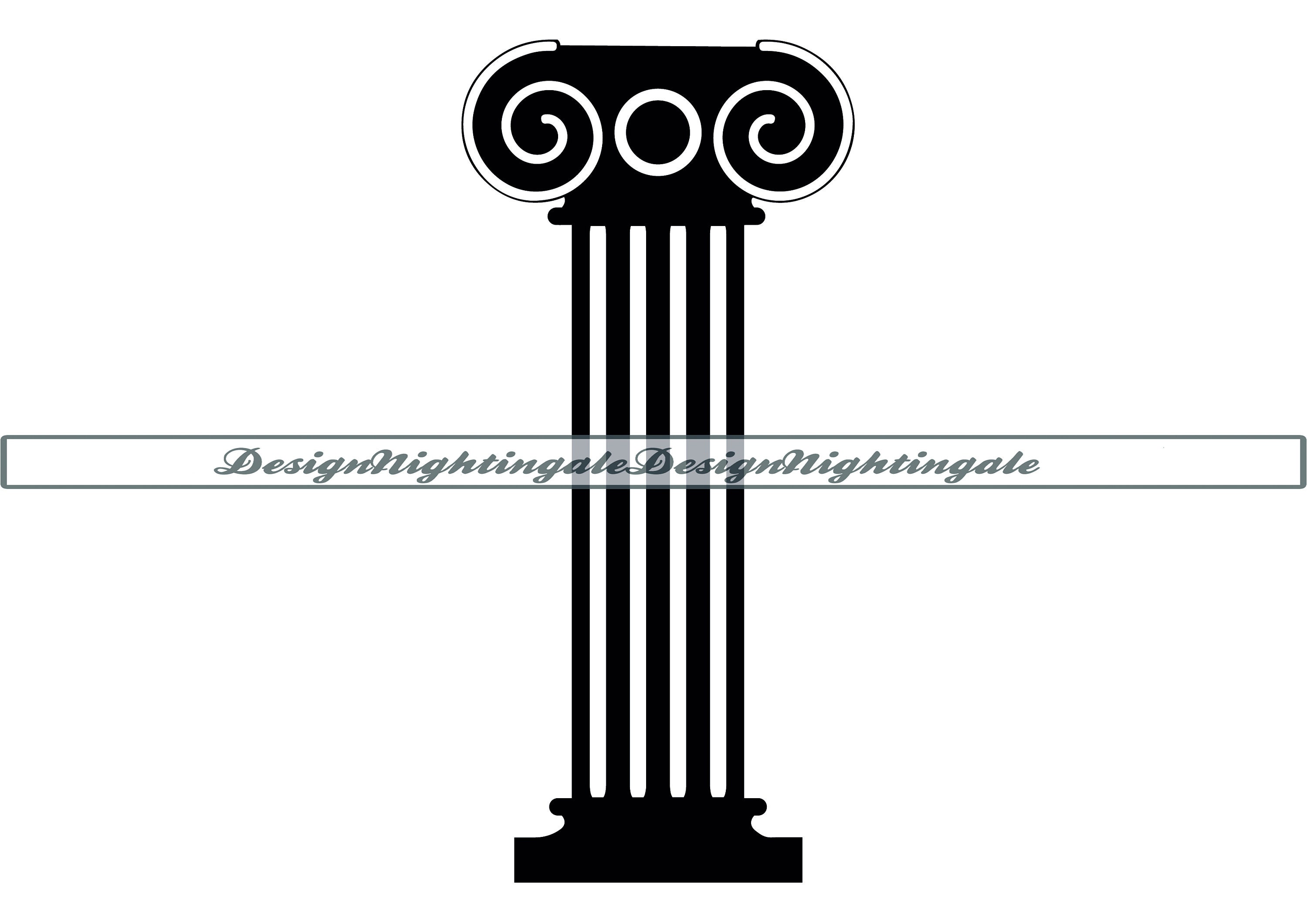 Columna 3 SVG Pilar SVG Arquitectura SVG Columna Pilar - Etsy España