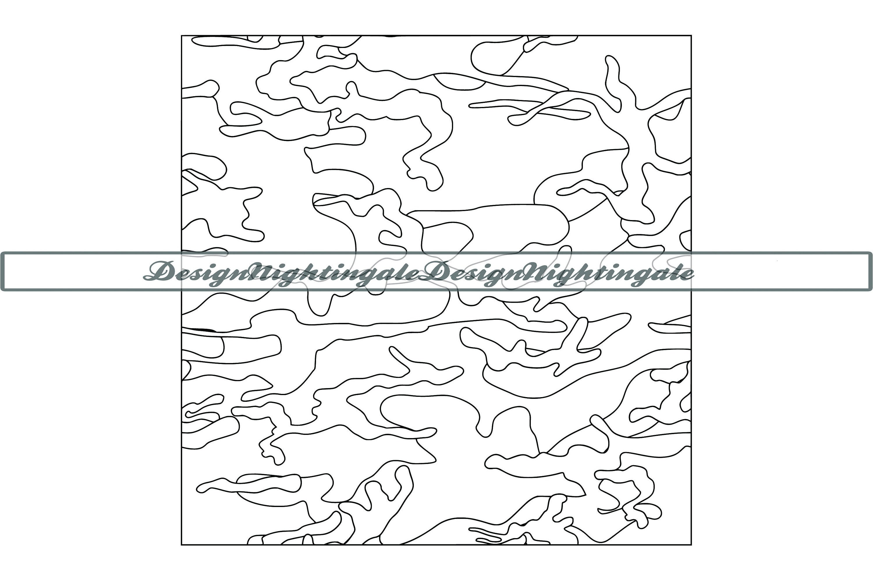Camo Pattern SVG Camouflage SVG Army Print SVG Military - Etsy