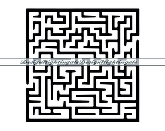 Maze SVG, Simple Maze Svg, Maze Clipart, Maze Files for Cricut, Maze ...