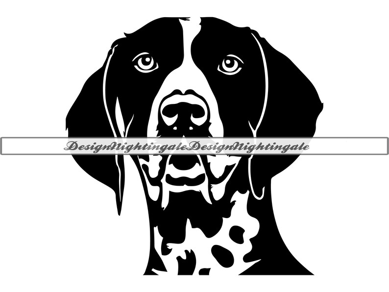 German Shorthaired Pointer SVG, Dog Face Clipart (digital Files) - Etsy