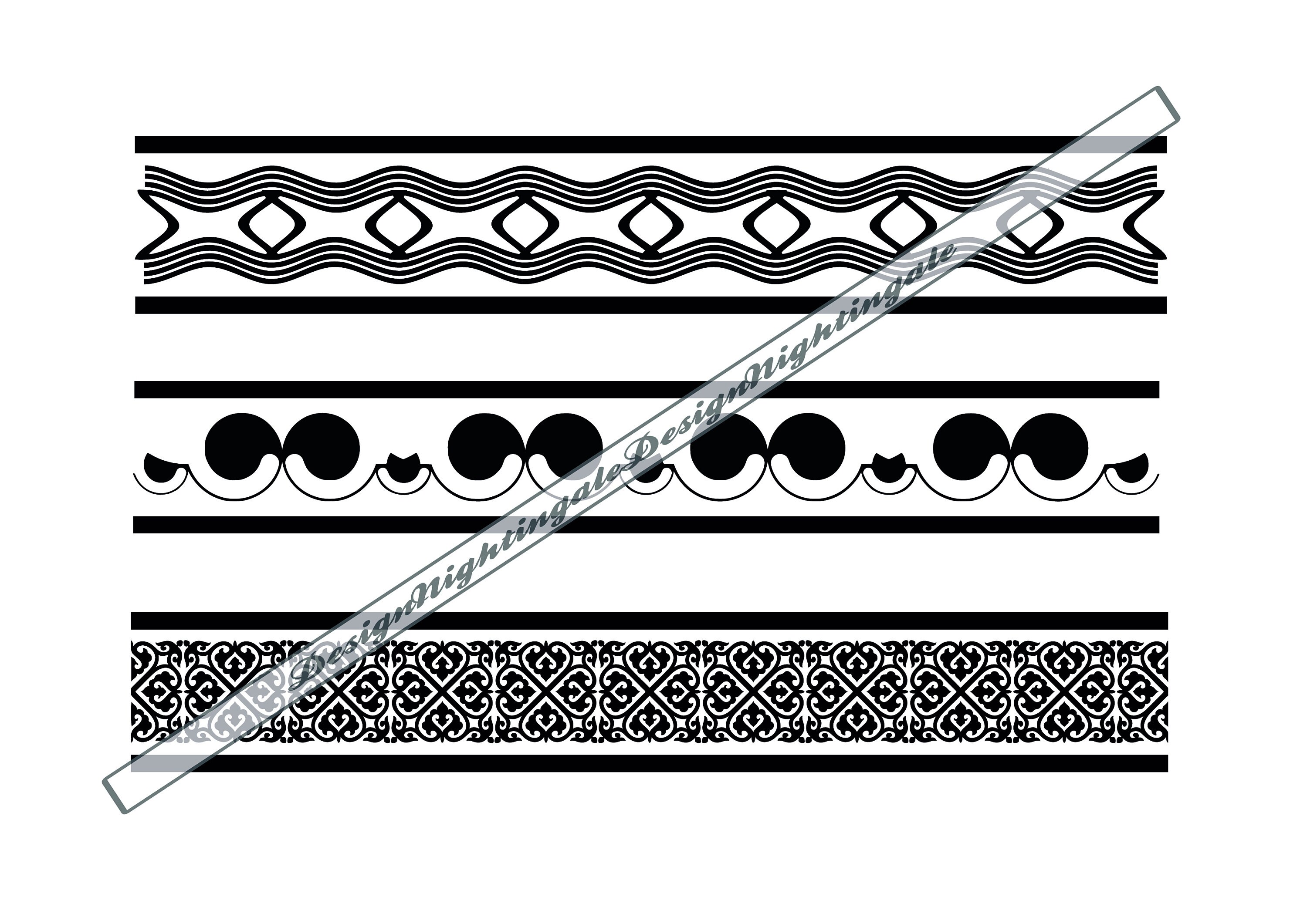 Tooled Leather 35 SVG Lace Border SVG Damask Border Floral | Etsy