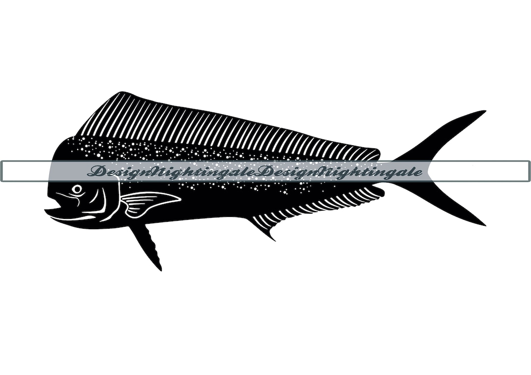 Mahi-mahi SVG, Fishing SVG, Fish SVG, Fishing Clipart, Fishing Files ...