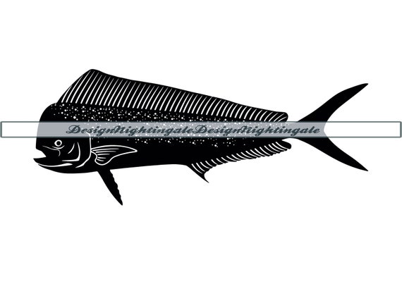 Mahi-mahi SVG Fishing SVG Fish SVG Fishing Clipart Fishing - Etsy
