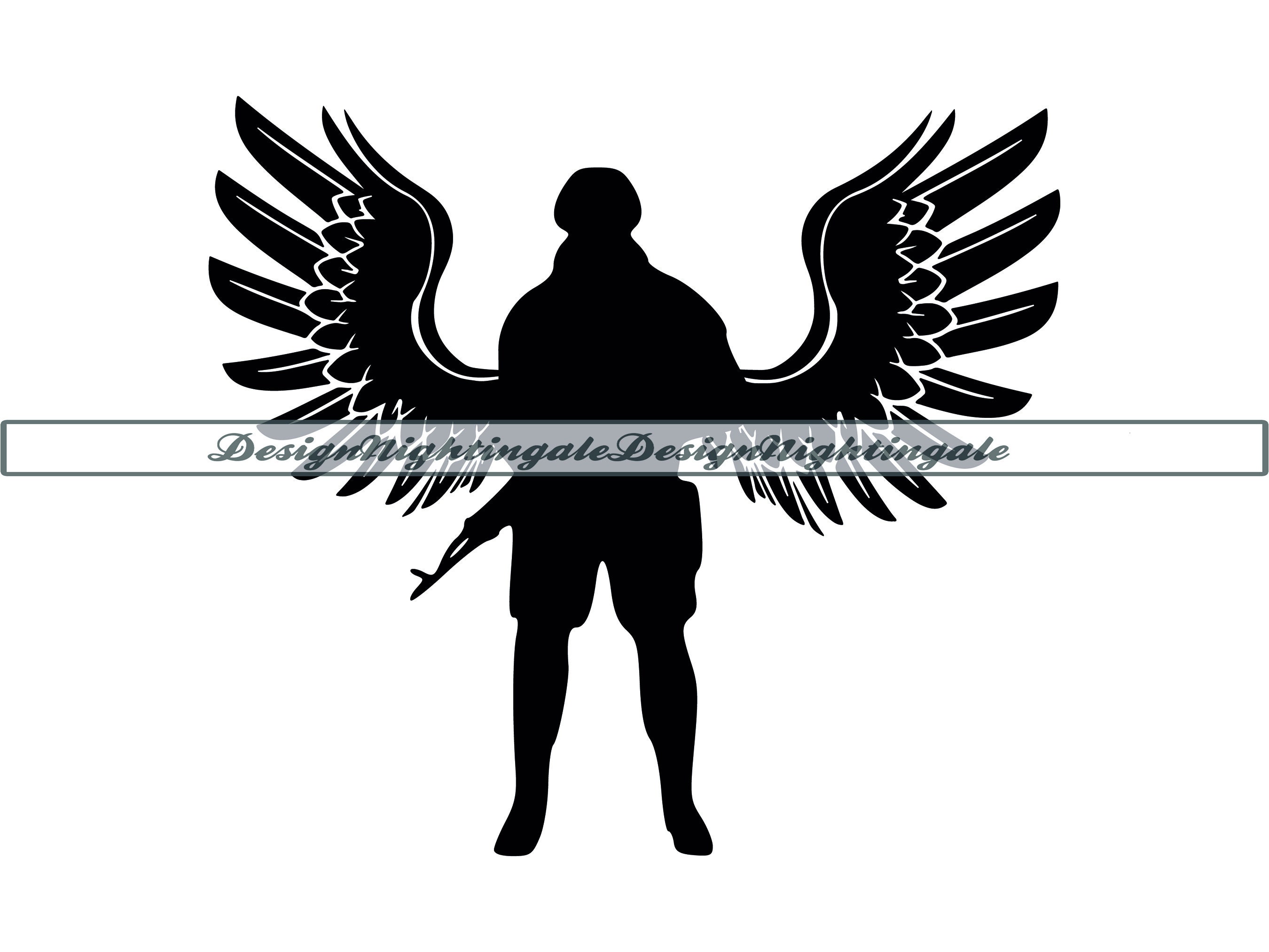 Soldier With Angel Wings SVG Angel Soldier SVG American - Etsy