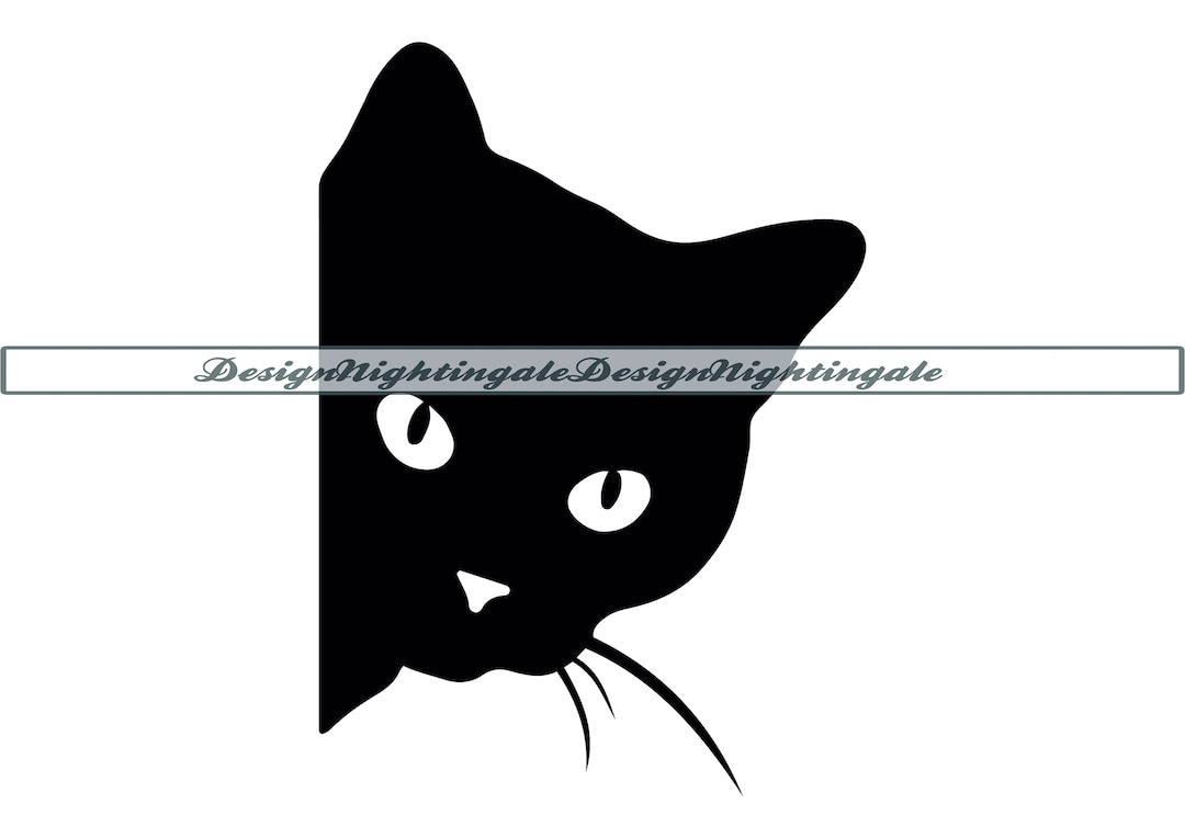 Peeking Cat SVG, Black Cat Svg, Peeking Cat Clipart, Peeking Cat Files ...
