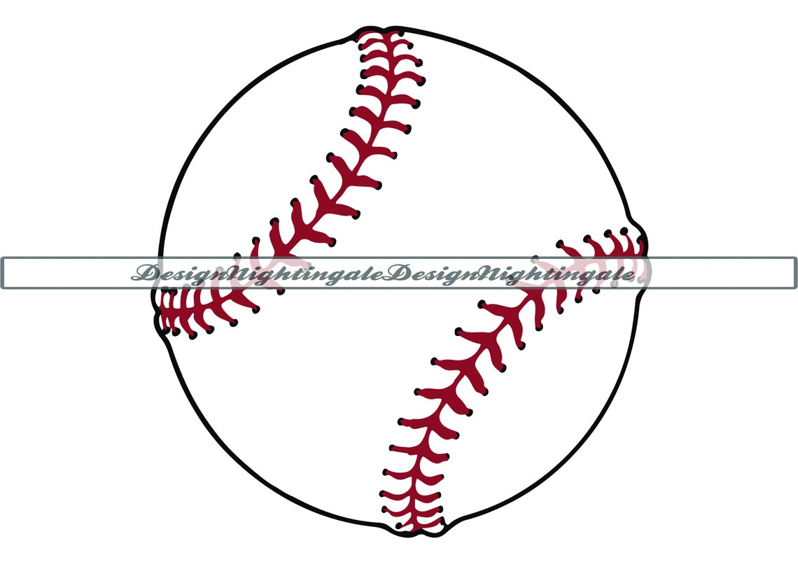 Baseball Outline SVG Softball SVG Baseball Clipart Baseball | Etsy
