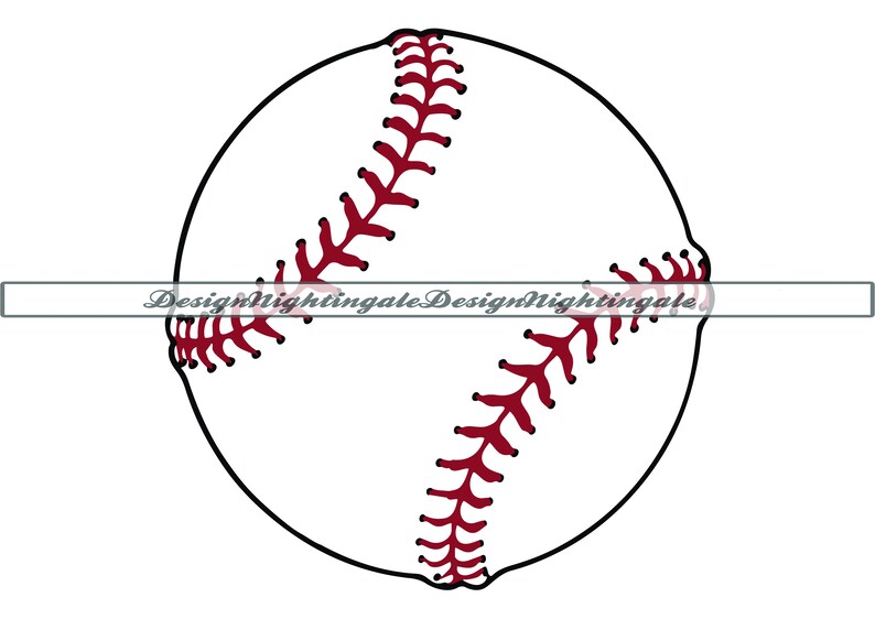 Baseball Outline SVG Softball SVG Baseball Clipart Baseball | Etsy