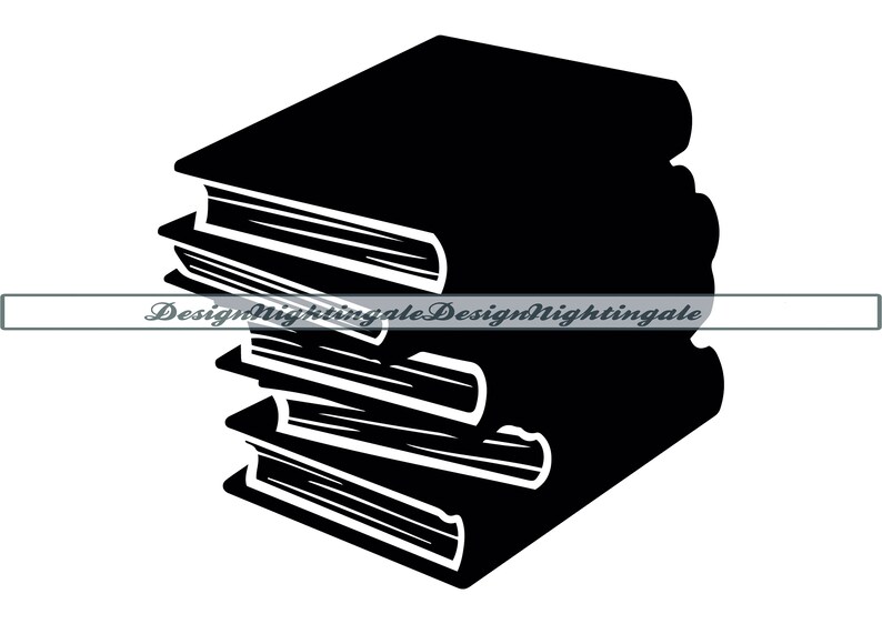 Stack of Books 4 SVG Pile of Books SVG Books SVG Books - Etsy
