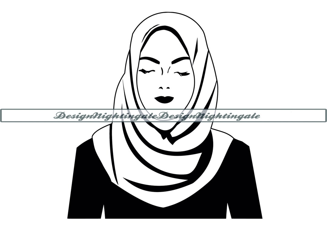 Muslim Woman SVG, Hijab SVG, Islam Svg, Hijab Clipart, Hijab Files for ...