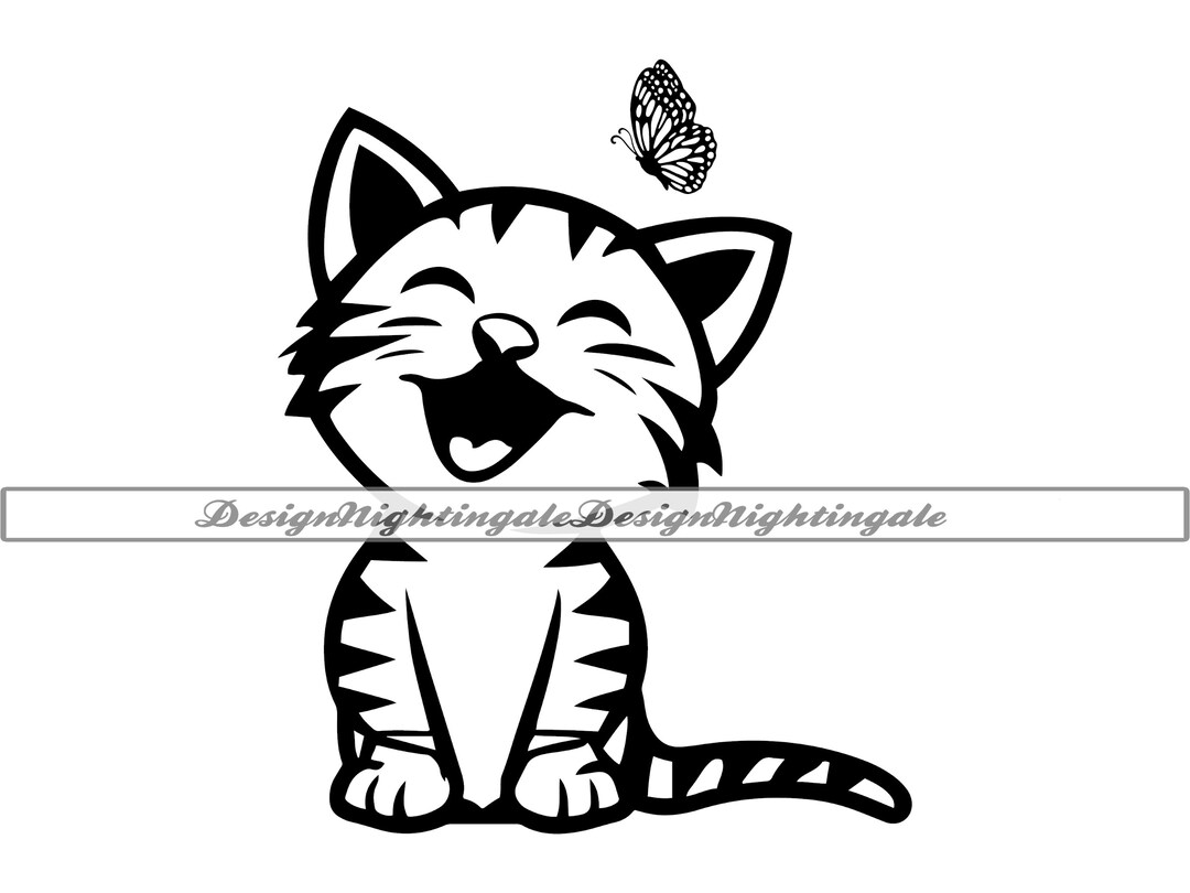 Cute Cat SVG, Kitty SVG, Kitten SVG, Cat Svg, Cat Clipart, Files for ...