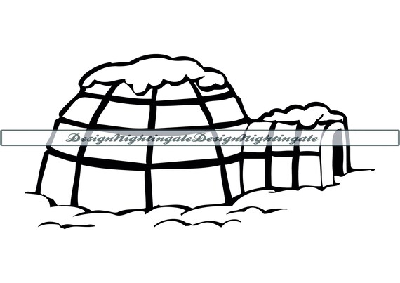 Igloo House Clipart