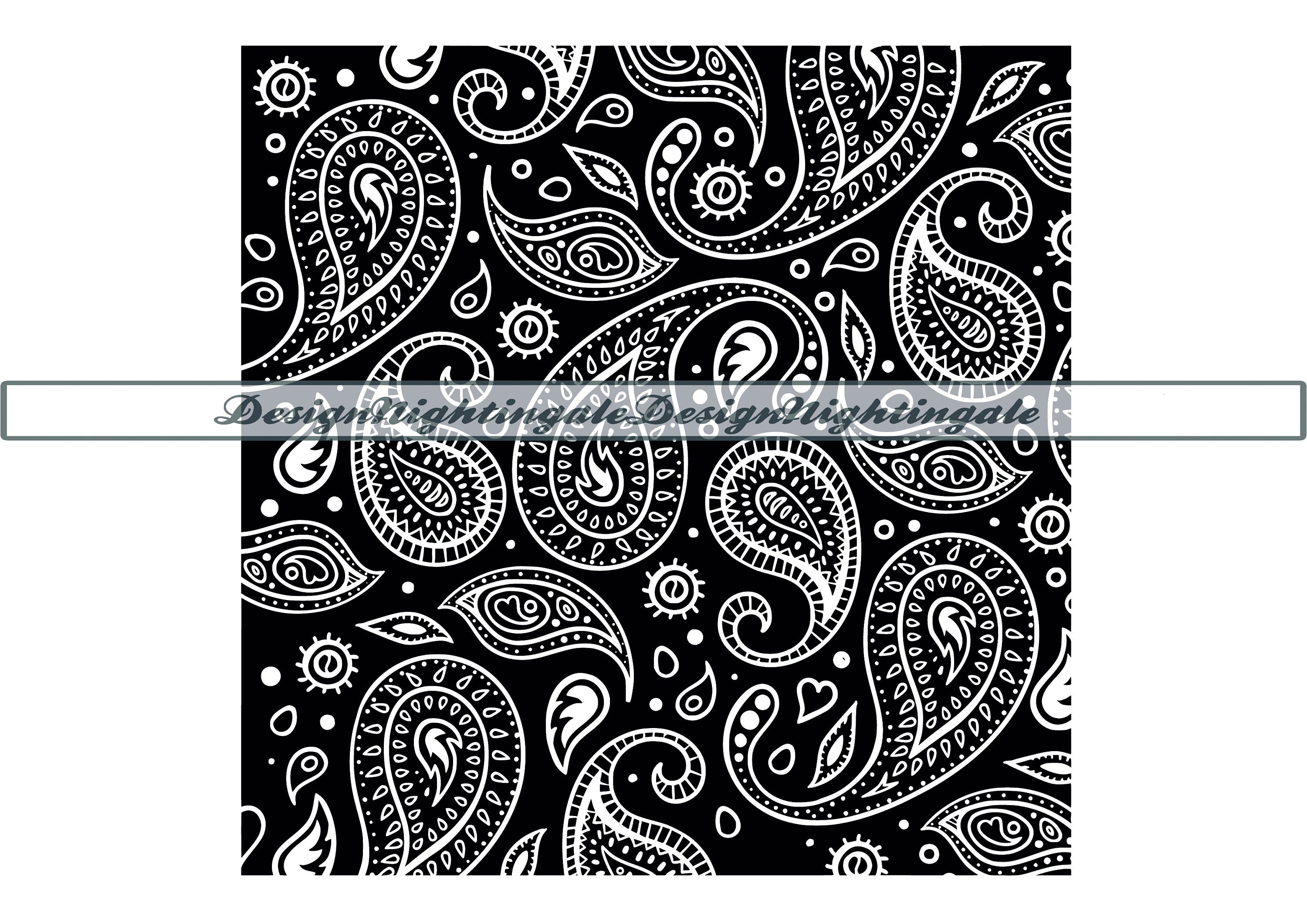 Bandana Pattern SVG Paisley Pattern SVG Seamless Bandana - Etsy Australia