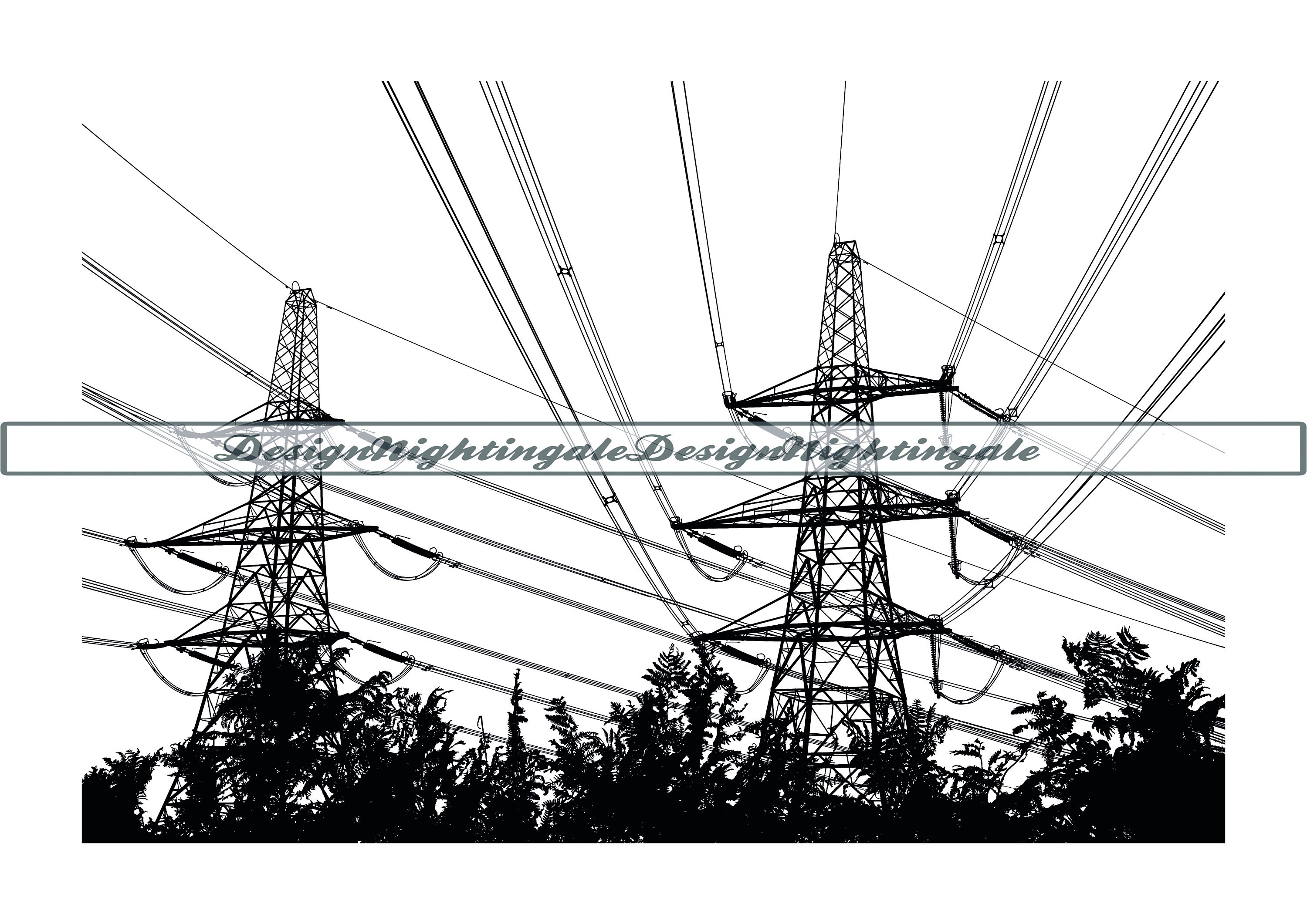 Power Lines Clipart