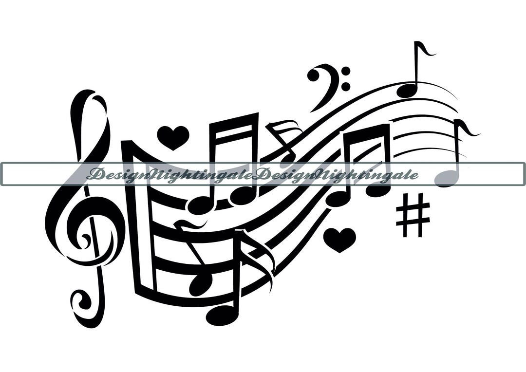 Music Notes #3 SVG, Music SVG, Music Lover Svg, Music Notes Clipart ...