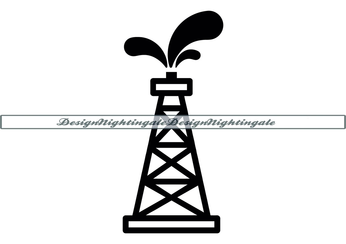 Oil Drilling Rig SVG Oil Derrick SVG Oilfield SVG Roughneck - Etsy