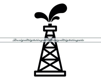 Oil Drilling Rig SVG Oil Derrick SVG Oilfield SVG Roughneck - Etsy