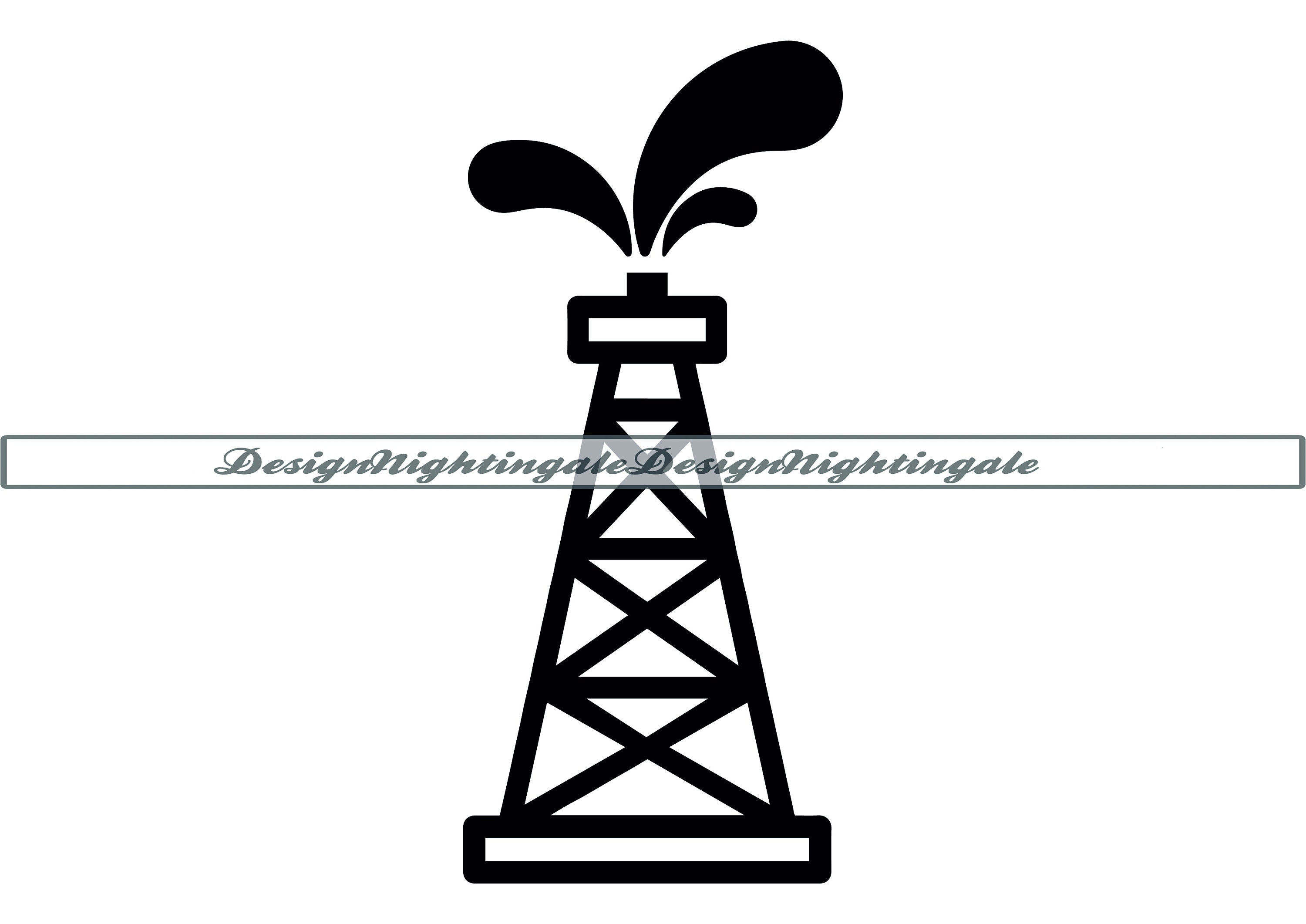 Oilfield Derrick Clipart