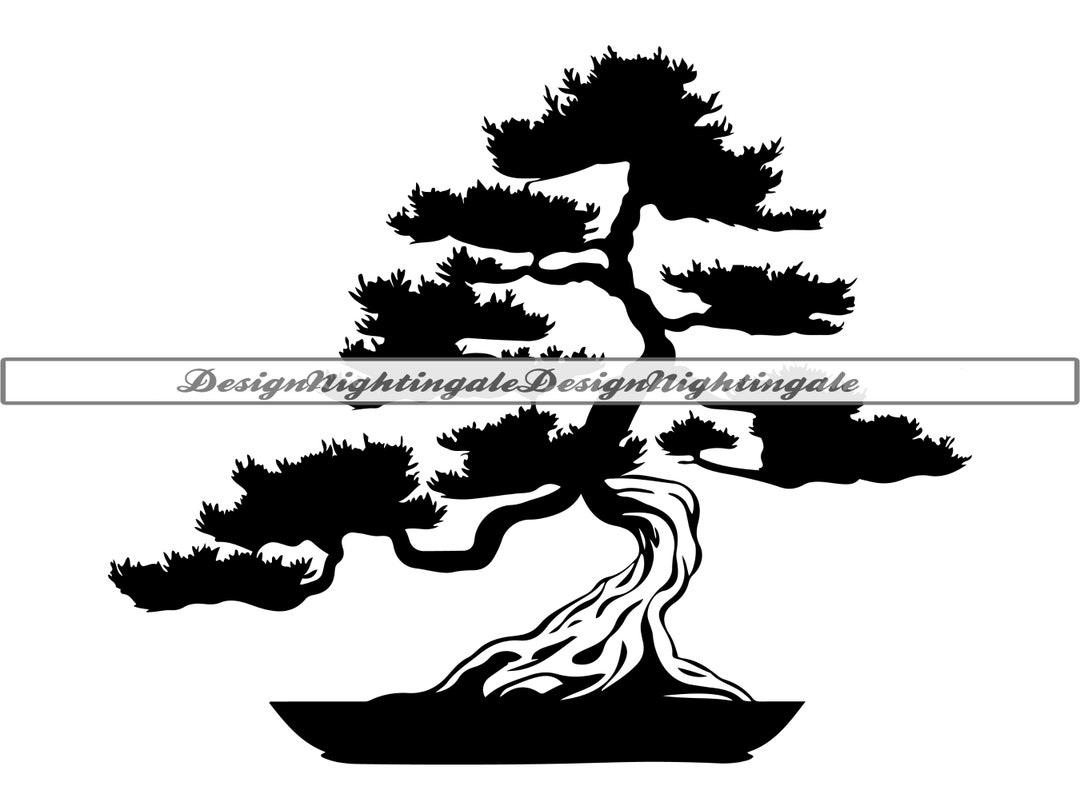 Bonsai Tree #2 SVG, Bonsai Tree Silhouette SVG, Bonsai Tree Clipart ...