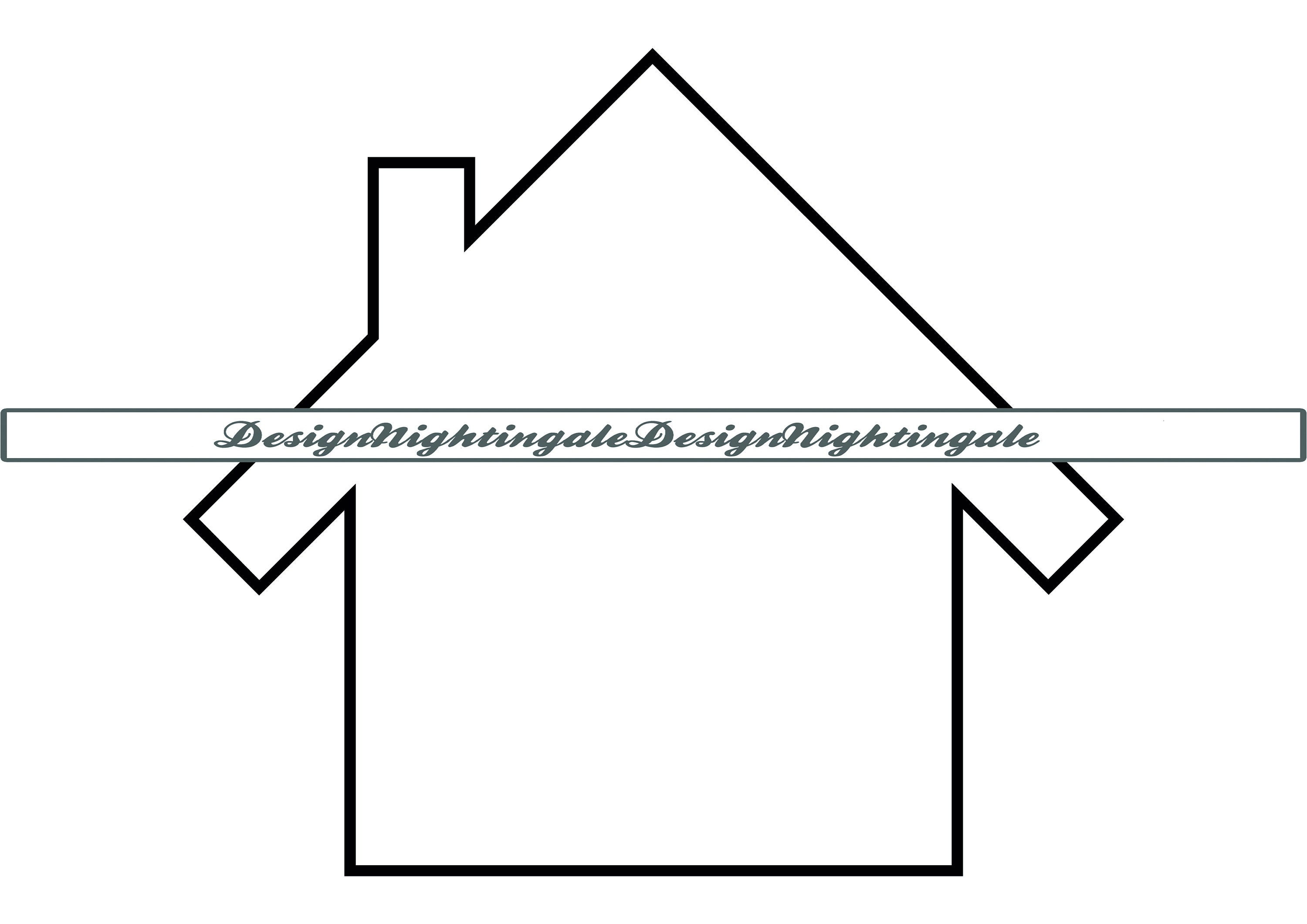 House Frame Outline 2 SVG House Outline SVG House Svghouse - Etsy