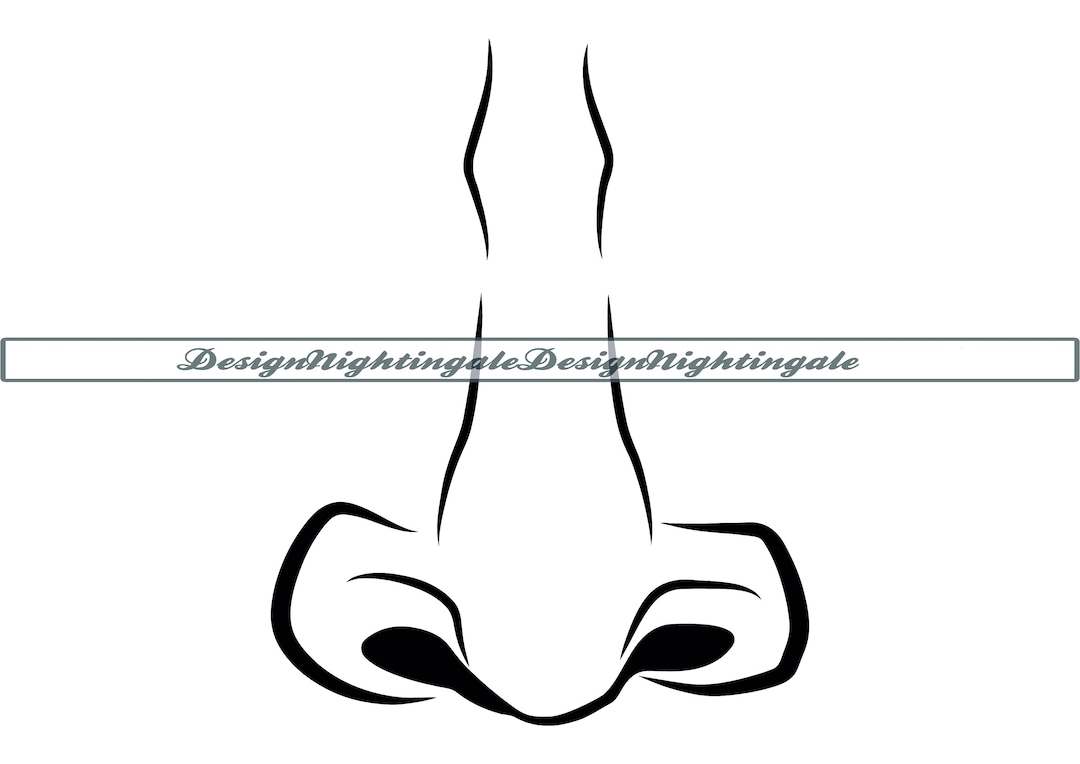 Nose SVG, Human Nose SVG, Nose Clipart, Nose Files for Cricut, Nose Cut ...