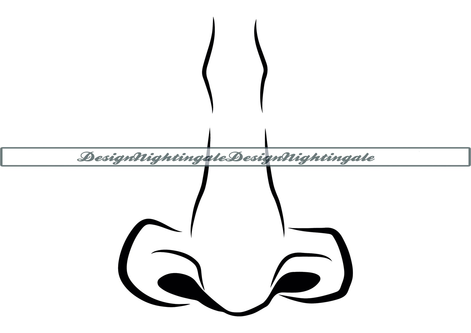 Nose SVG Human Nose SVG Nose Clipart Nose Files for Cricut - Etsy