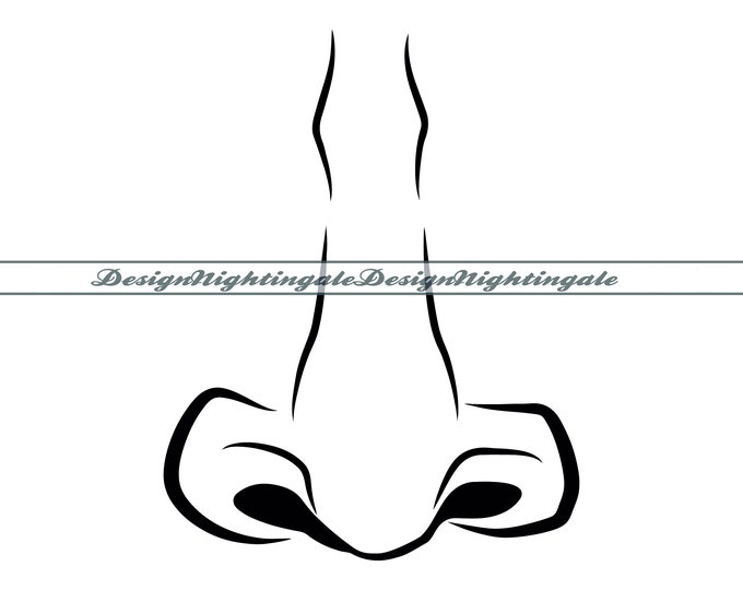 Human Nose. Cut Files for Cricut. Clip Art (eps, Svg, Pdf, Png, Dxf ...