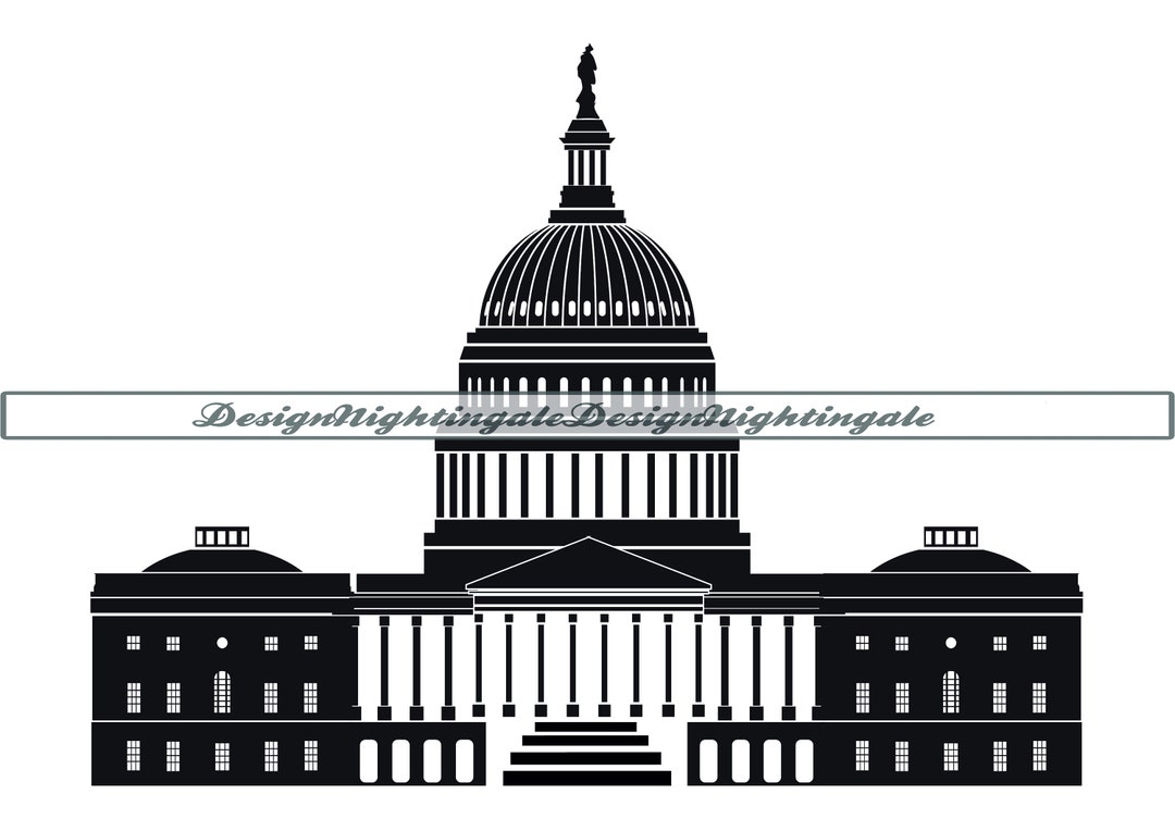 Washington D.C. Capitol SVG, Capitol SVG, Capitol Clipart, Capitol ...
