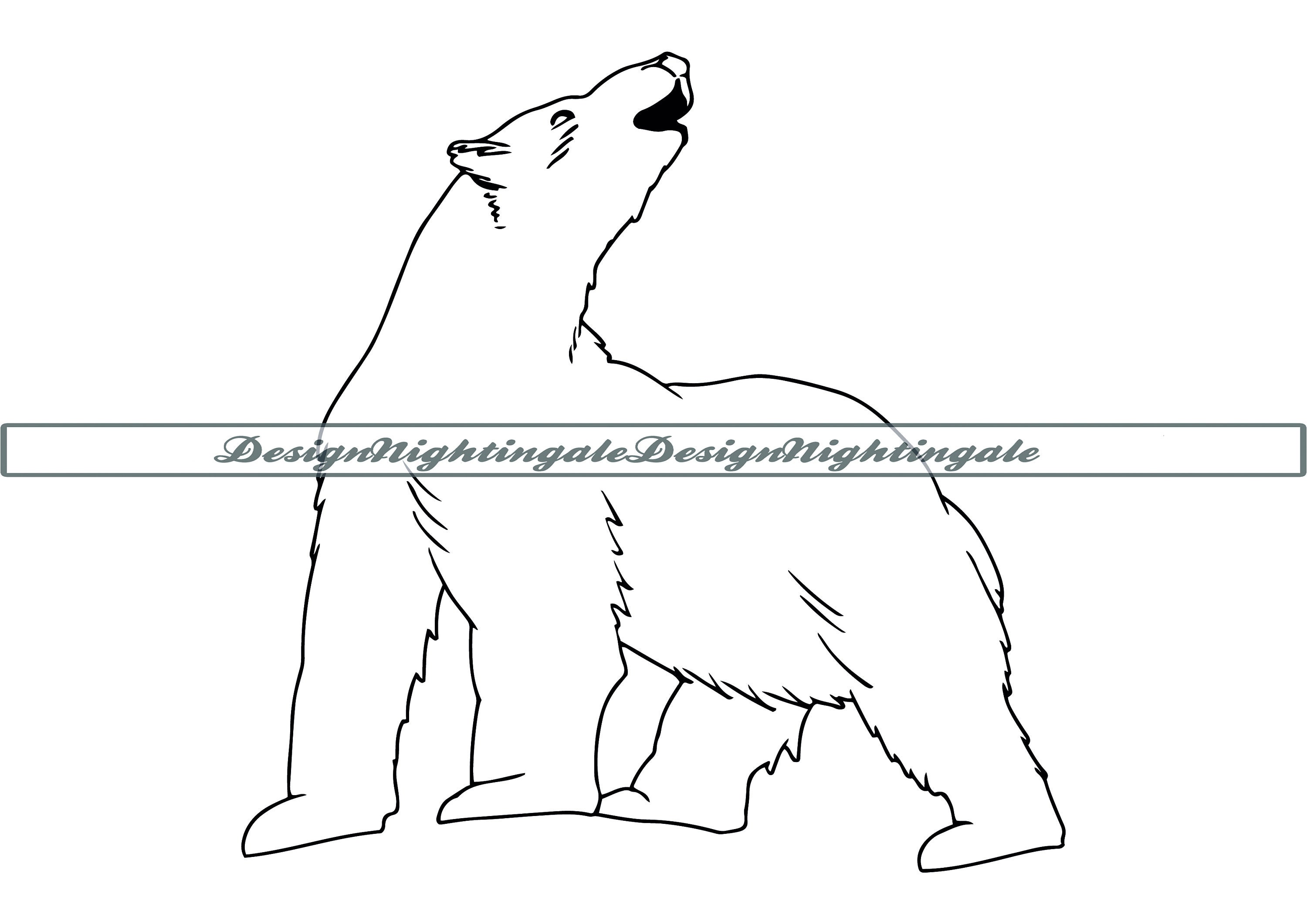 Oso polar 2 SVG oso svg clipart de oso polar archivos de - Etsy México