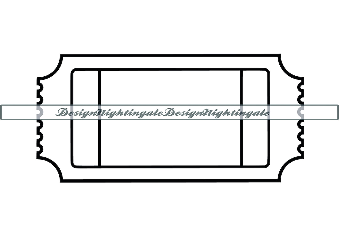 Ticket Outline SVG, Ticket SVG, Raffle SVG, Prize Svg, Party Svg ...