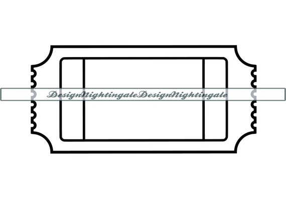 Ticket Outline SVG Ticket SVG Raffle SVG Prize Svg Party | Etsy UK