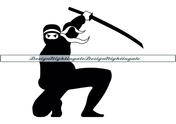 Ninja 3 SVG Ninja Clipart Ninja SVG Files Ninja Cut Files - Etsy