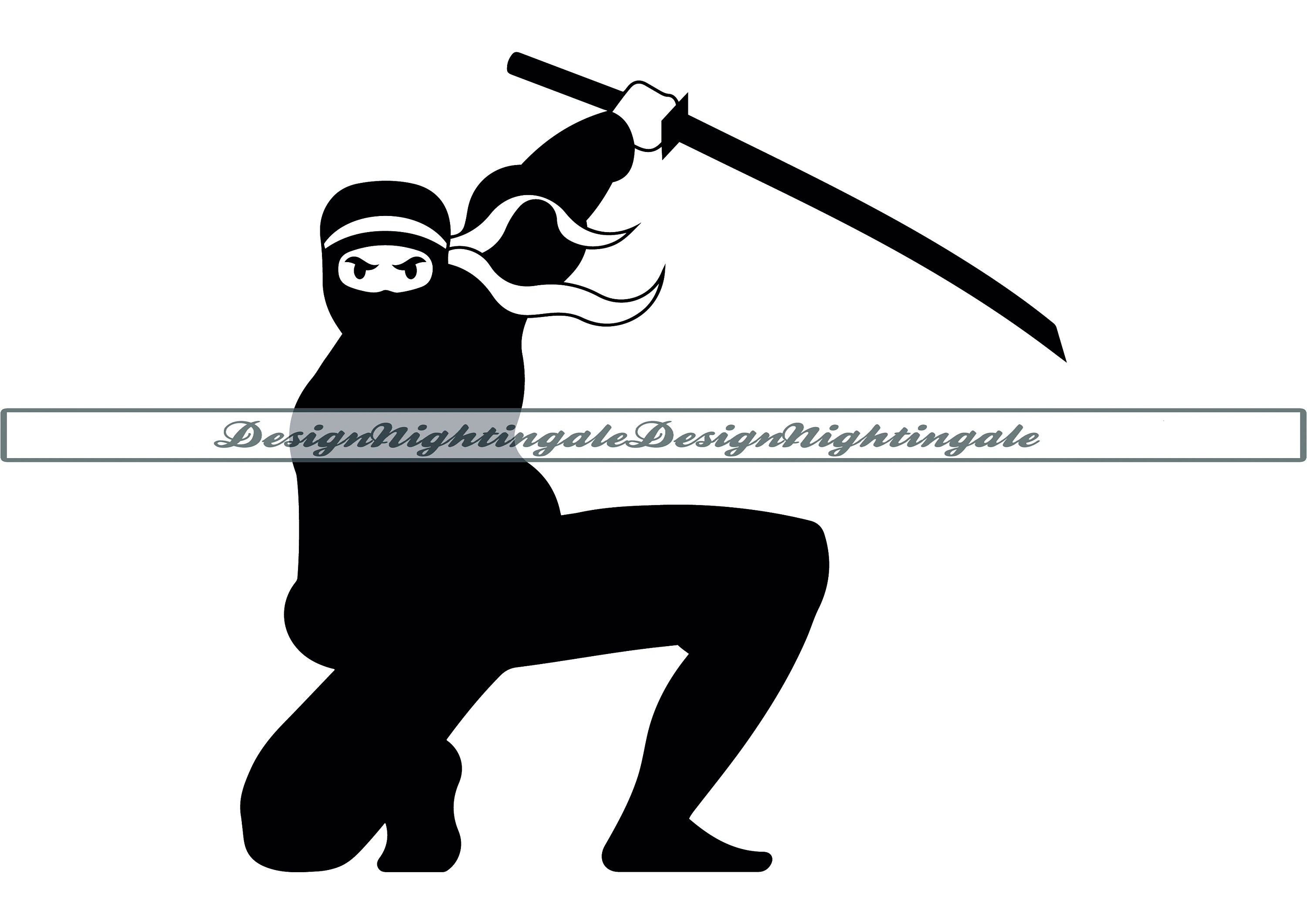Ninja 3 SVG Ninja Clipart Ninja SVG Files Ninja Cut Files - Etsy