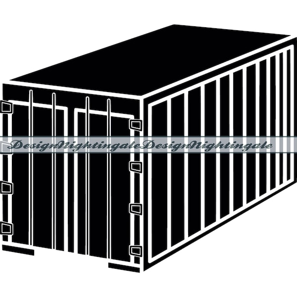 Cargo Container Svg - Etsy