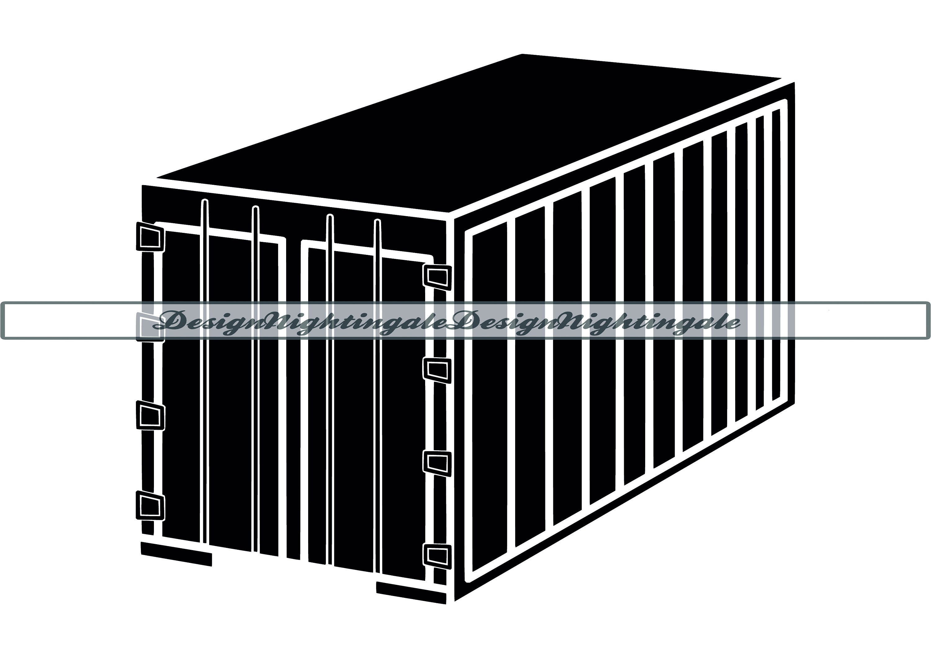 Container SVG, Shipping Container SVG, Cargo Container SVG, Container ...