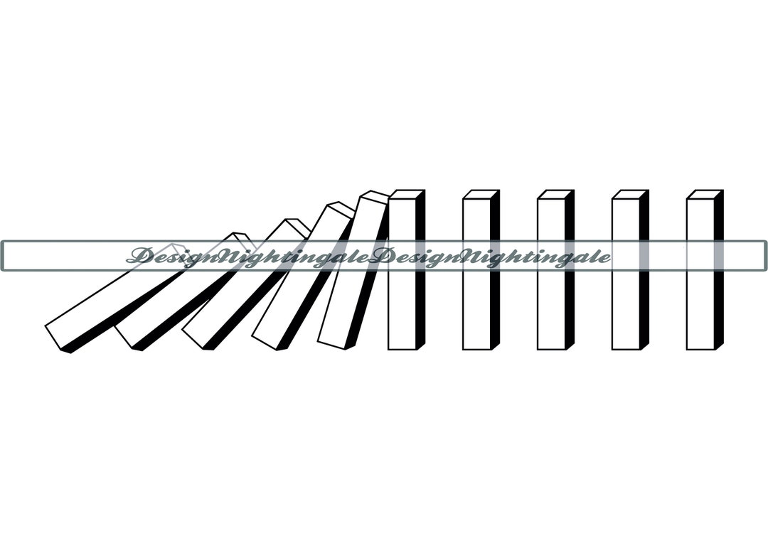 Dominoes #3 SVG, Domino Effect SVG, Domino Svg, Dominoes Clipart ...