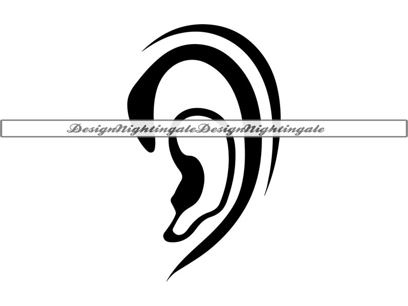 Ear 2 SVG Human Ear SVG Ear Clipart Ear Files for Cricut - Etsy