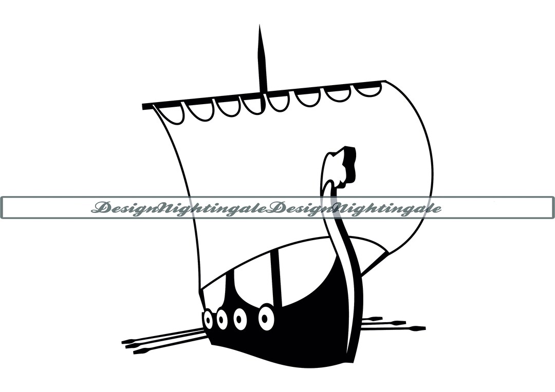 Viking Ship SVG, Longship SVG, Longboat SVG, Viking Ship Clipart ...