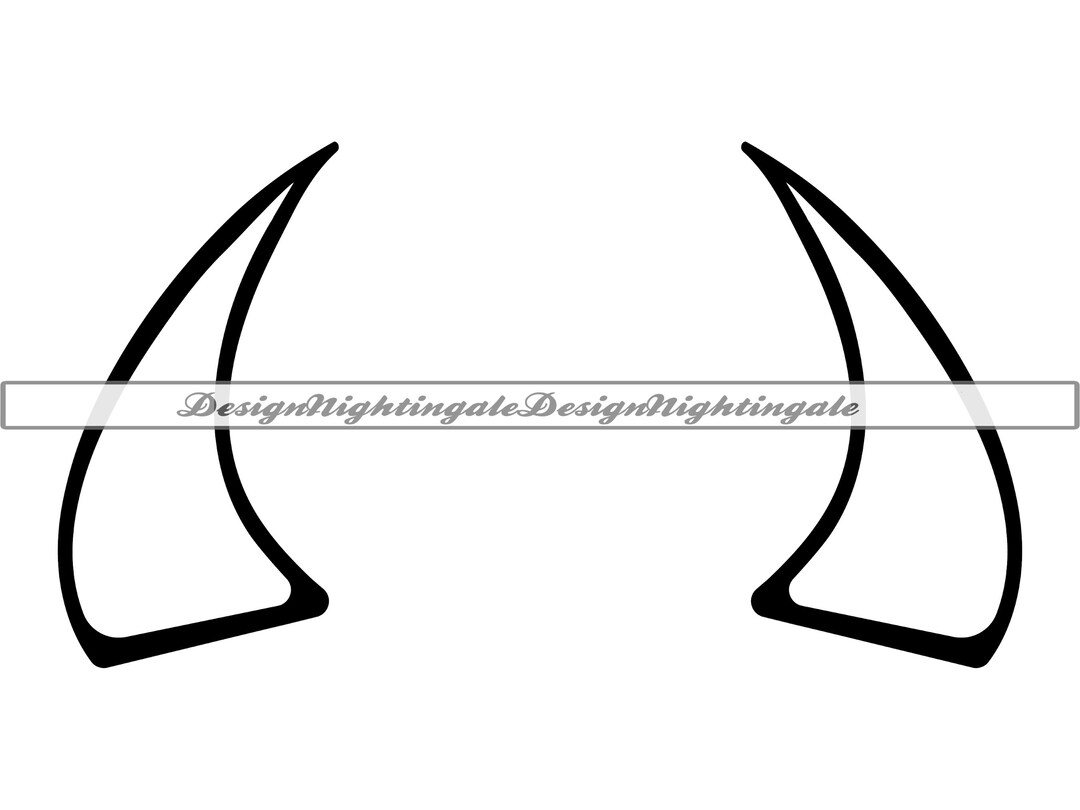 Demon Horns SVG, Devil Horns SVG, Demon Horns Clipart, Demon Horns ...