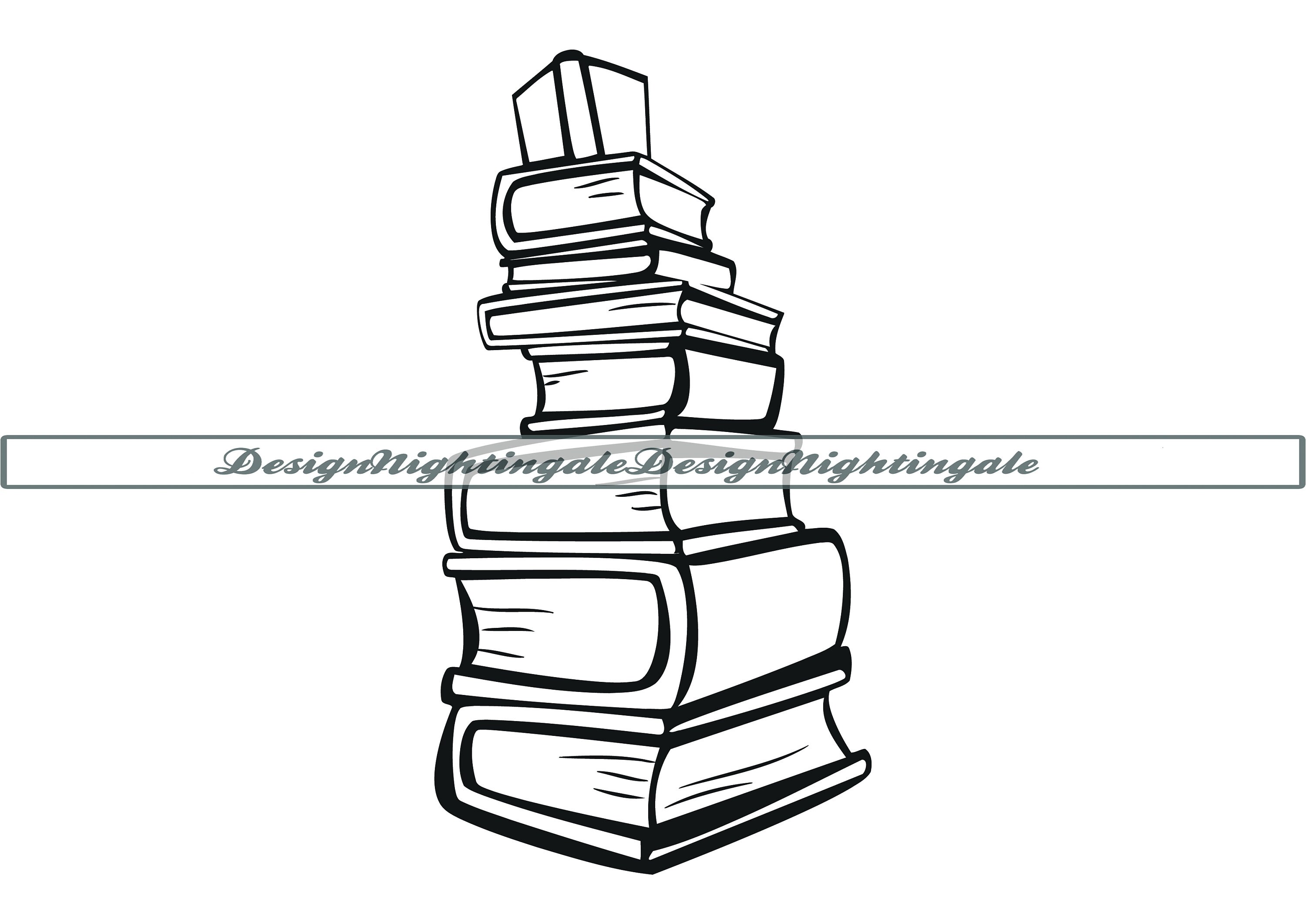 Stack of Books 5 SVG Pile of Books SVG Books SVG Books - Etsy Australia