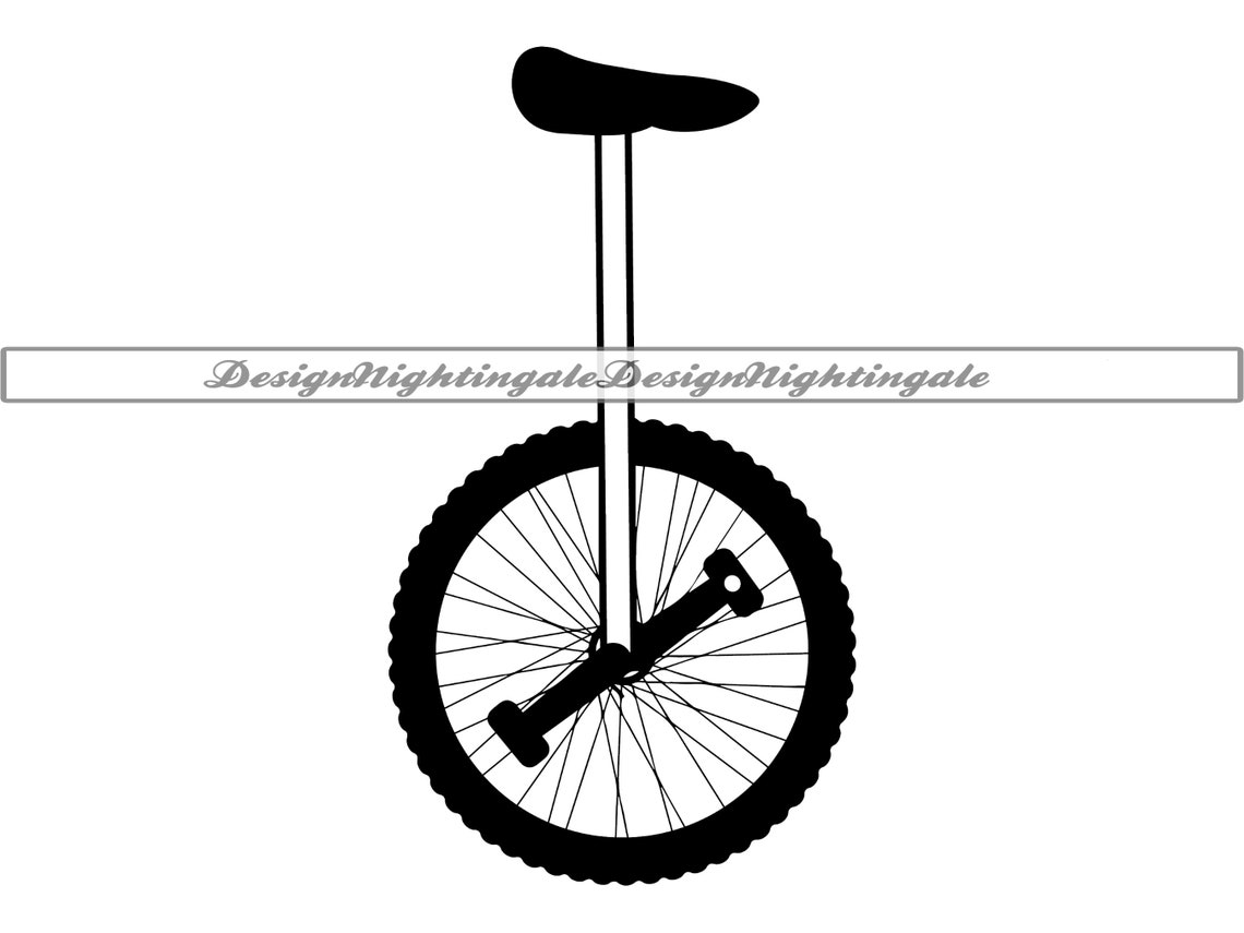 Unicycle SVG Clipart, Cut Files for Cricut Silhouette (digital Download ...